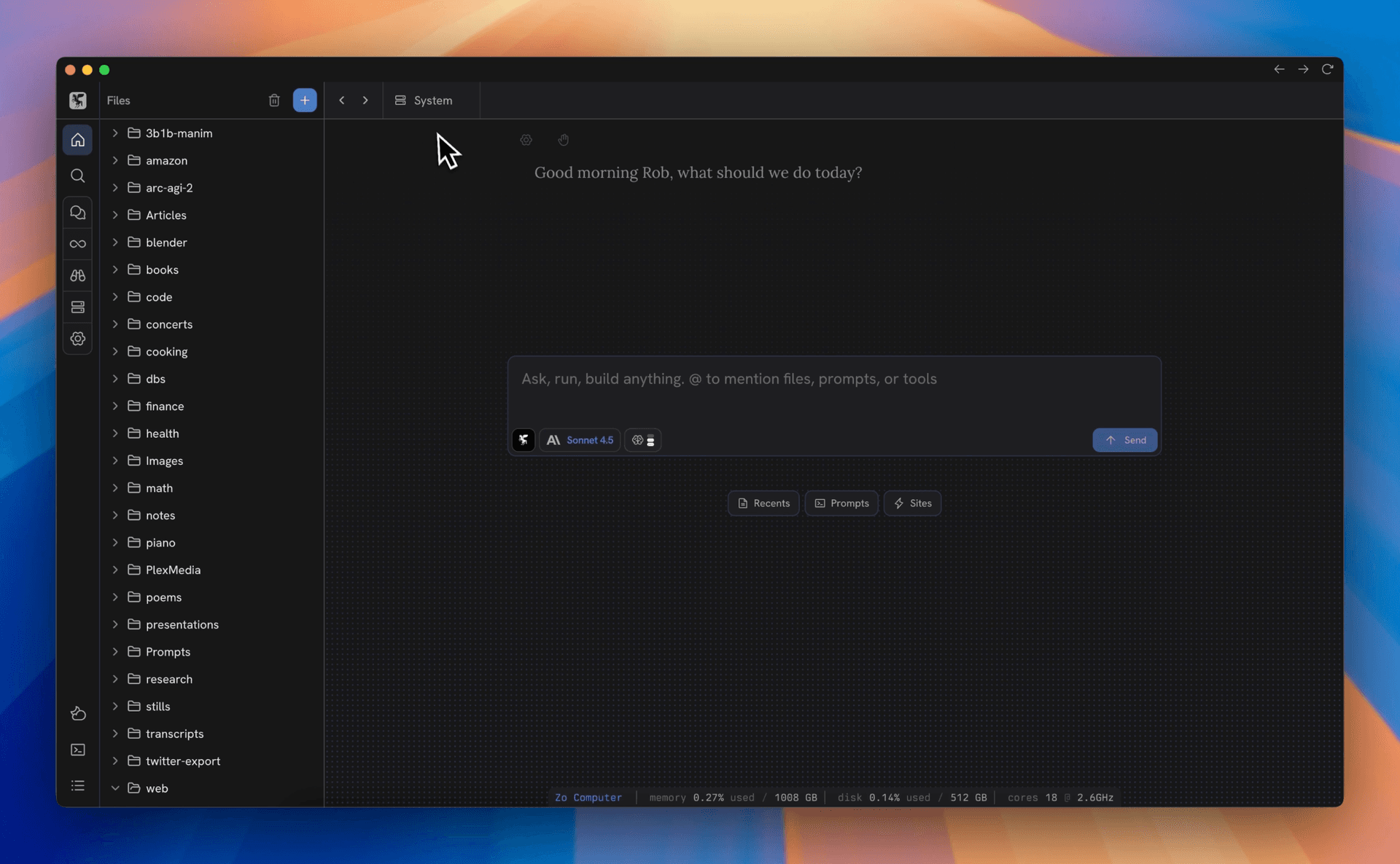 Zo: A Cloud Computer You Can Text